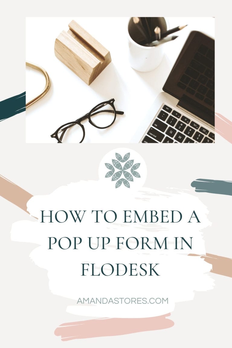 Embed a Flodesk Pop Up Form into Showit - Amanda Stores